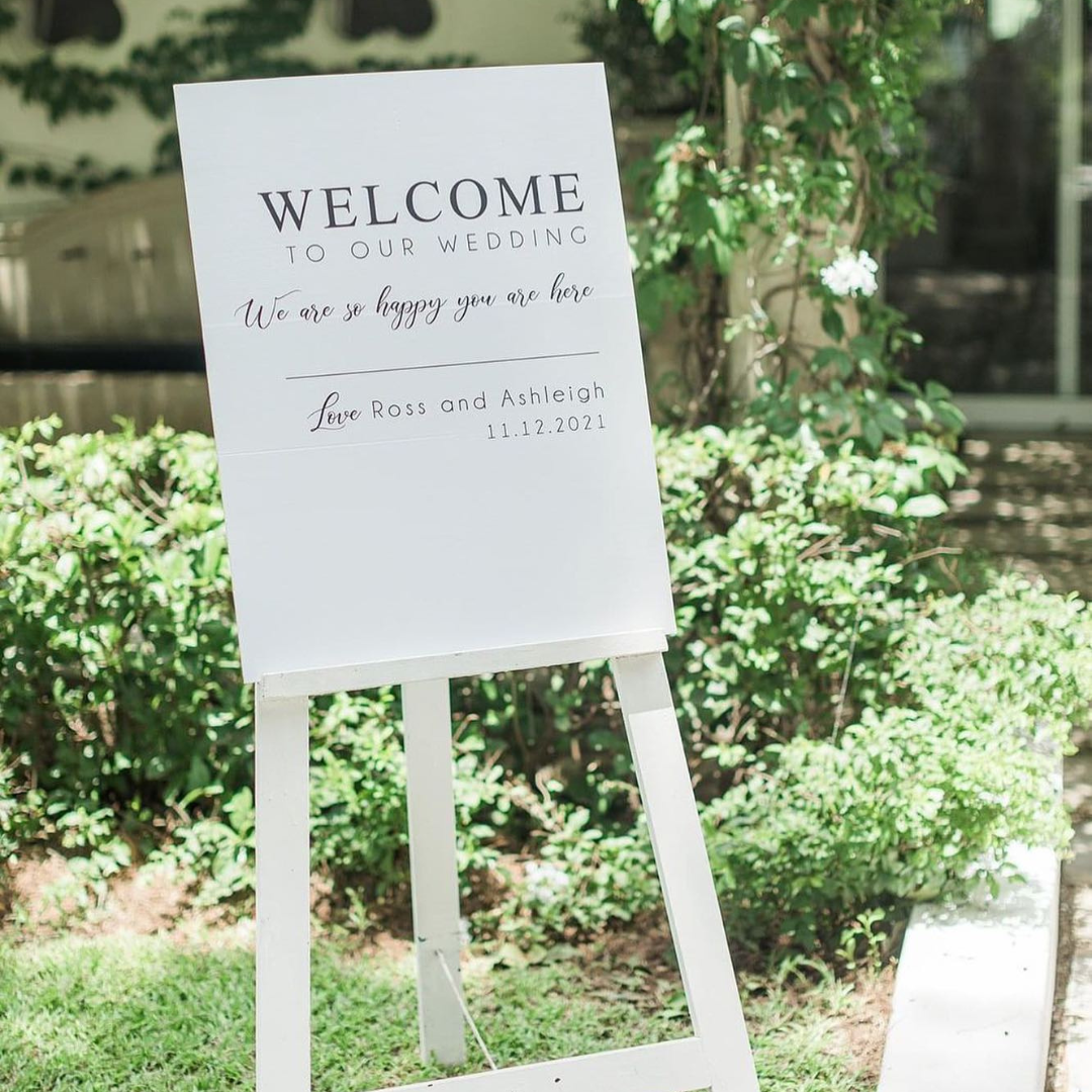 Weddings | Welcome Board | Minimalist – Hashtag South Africa (Pty) Ltd